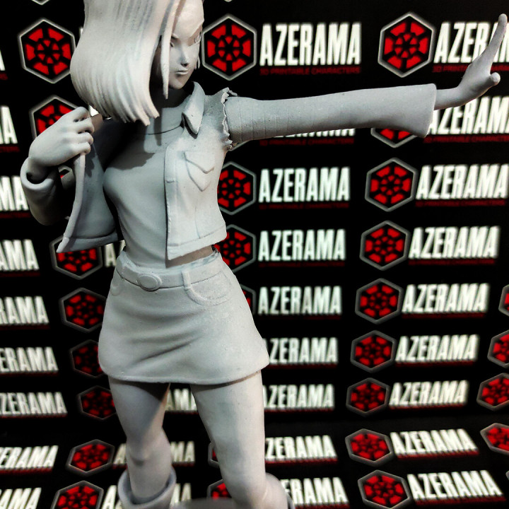 3D Printable Android 18 Boot by Azerama