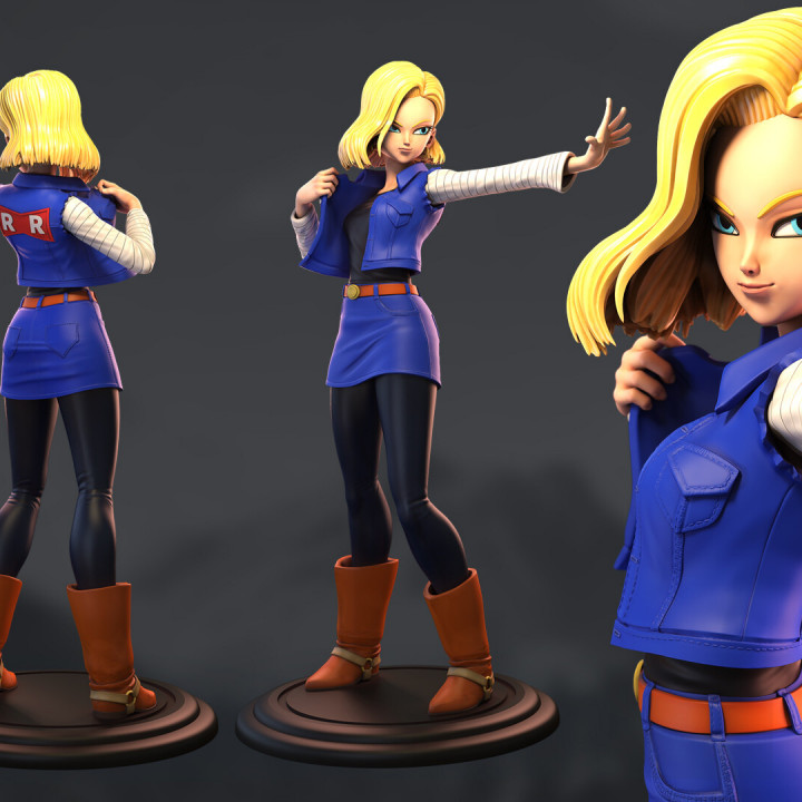 3D Printable Android 18 Boot by Azerama