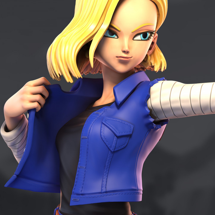 3D Printable Android 18 Boot by Azerama