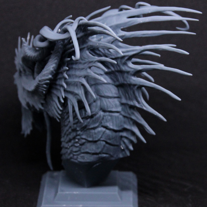 3D Printable Green Dragon Bust - Collaboration with Allison Theus ...