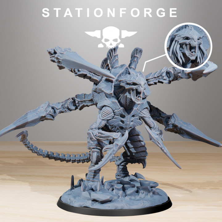 3D Printable Xenarid Ravage Howler by Station Forge