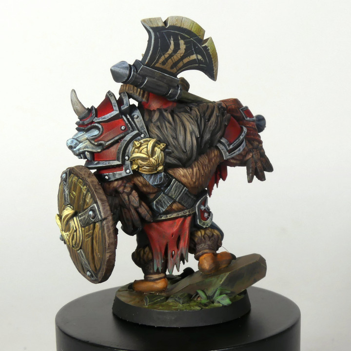 3D Printable [PDF Only] (Painting Guide) Owlfolk Barbarian by Bite the ...