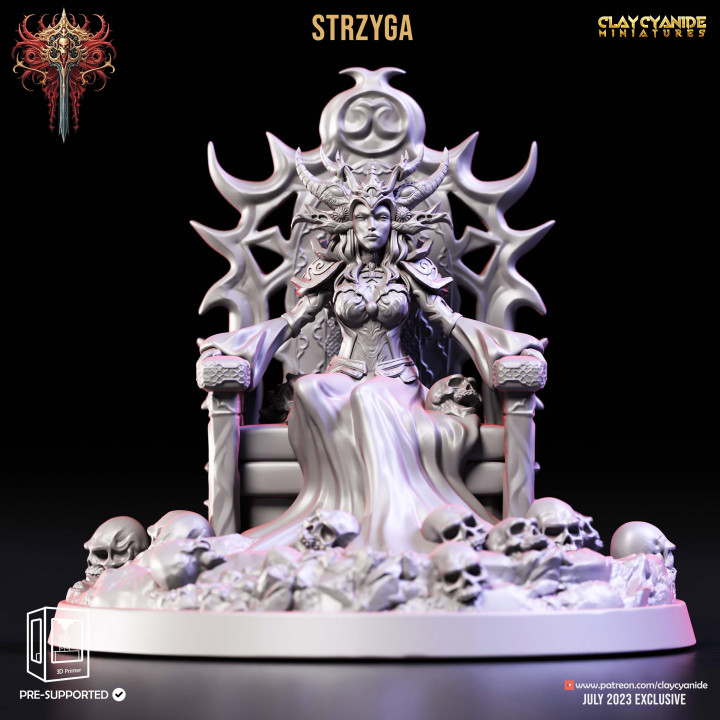 3D Printable Strzyga by Clay Cyanide Miniatures