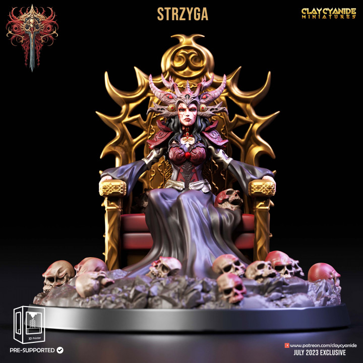 3D Printable Strzyga by Clay Cyanide Miniatures