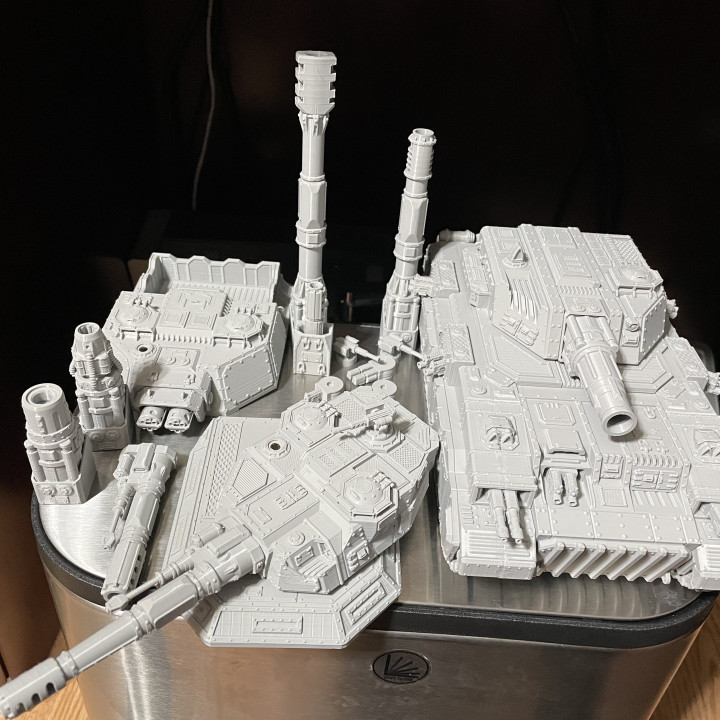 3D Print of Ursus Rex-Pattern Super Heavy Battle Tank by FDG