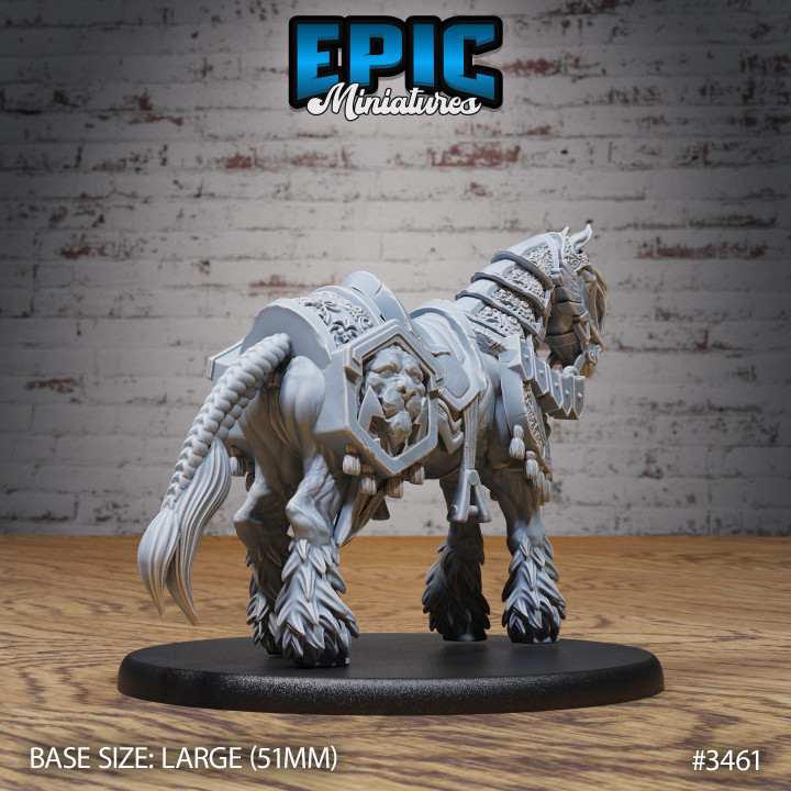 3D Printable Legendary Horse Mount Set / Royal Steed / Knight Mount ...