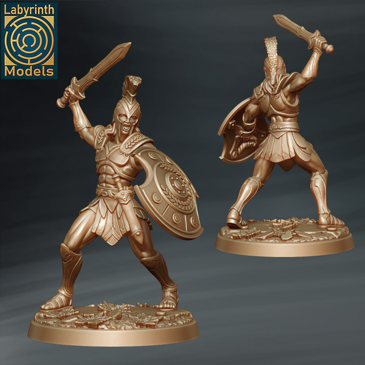 3D Printable Achilles - 32mm scale by Labyrinth Models