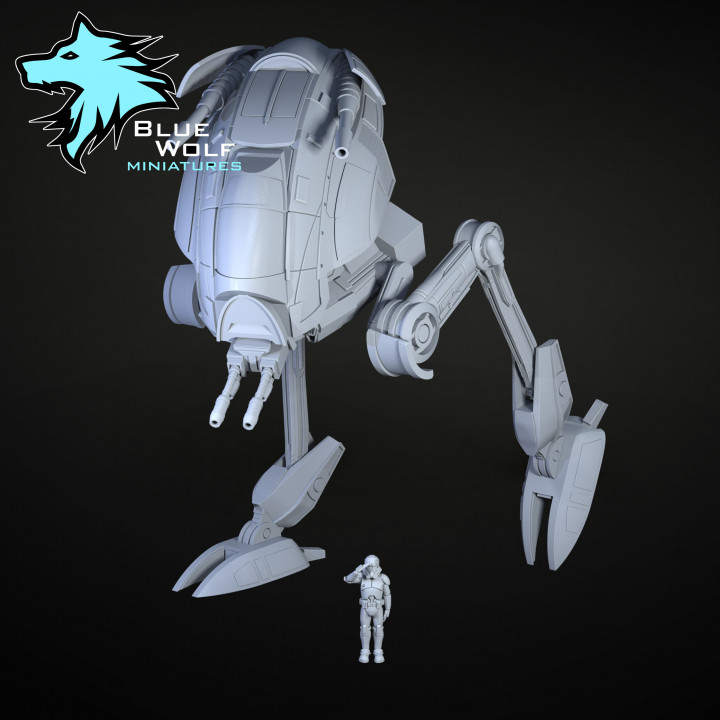 3D Printable Driven Heavy Biped by Blue Wolf Miniatures