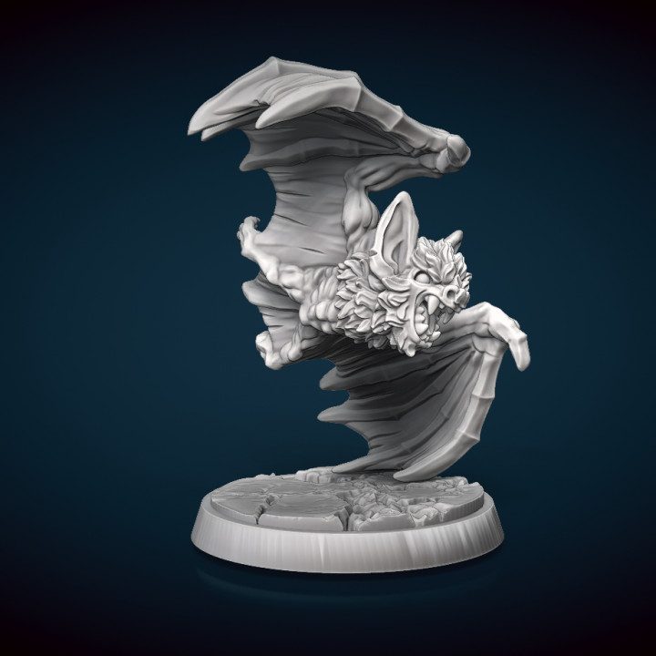 3D Printable Giant Bat Miniature by Stonehaven Miniatures