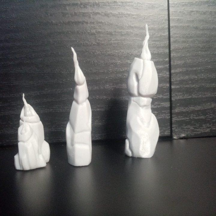 3D Printable Torch Pillars by Saixar Collectibles