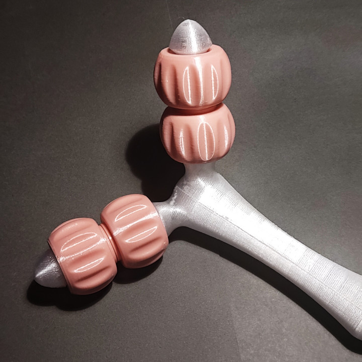 3D Printable Manual Massager (02 Y Shaped) by MING