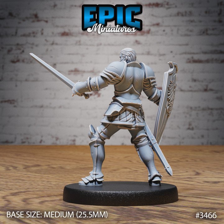3D Printable Knight Sir Tristan Set / Royal Male Warrior / Fighting ...