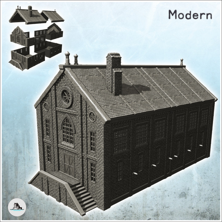 3D Printable Industrial buildings pack No. 2 - Modern WW2 WW1 World War ...