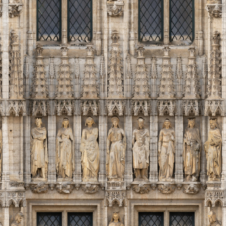 3D Printable Brussels Town Hall - statues by Rogez Benoit