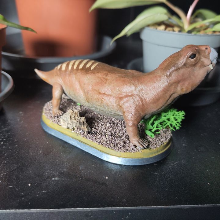 3D Print of Diictodon feliceps : The Burrowing Dicynodont by illai