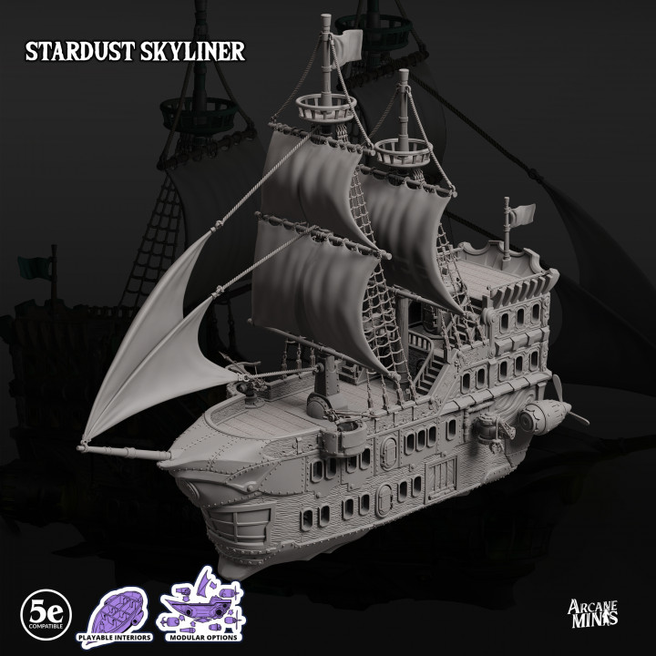 3D Printable Airship - Stardust Skyliner by Sordane Publishing