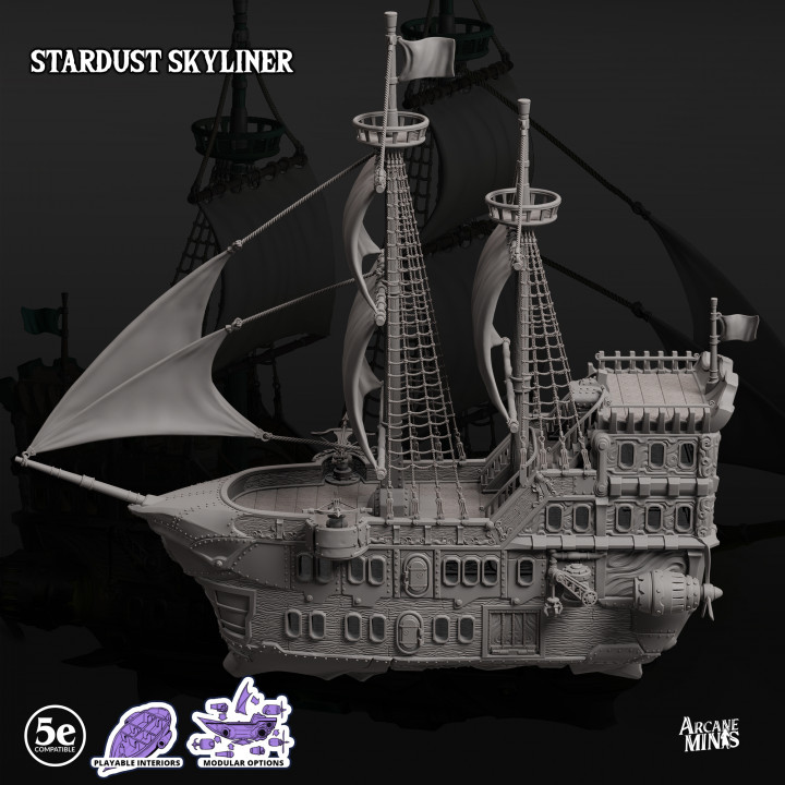 3D Printable Airship - Stardust Skyliner by Sordane Publishing