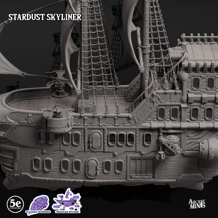 3D Printable Airship - Stardust Skyliner by Sordane Publishing