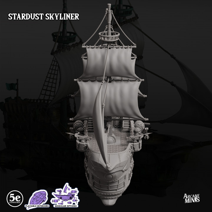 3D Printable Airship - Stardust Skyliner by Sordane Publishing
