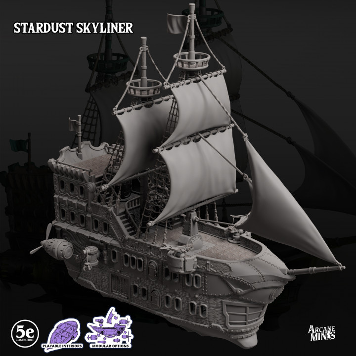 3D Printable Airship - Stardust Skyliner by Sordane Publishing