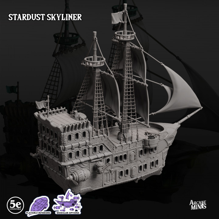 3D Printable Airship - Stardust Skyliner by Sordane Publishing