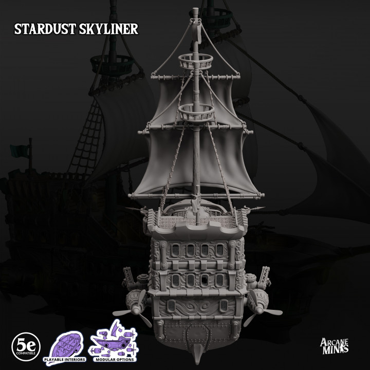 3D Printable Airship - Stardust Skyliner by Sordane Publishing