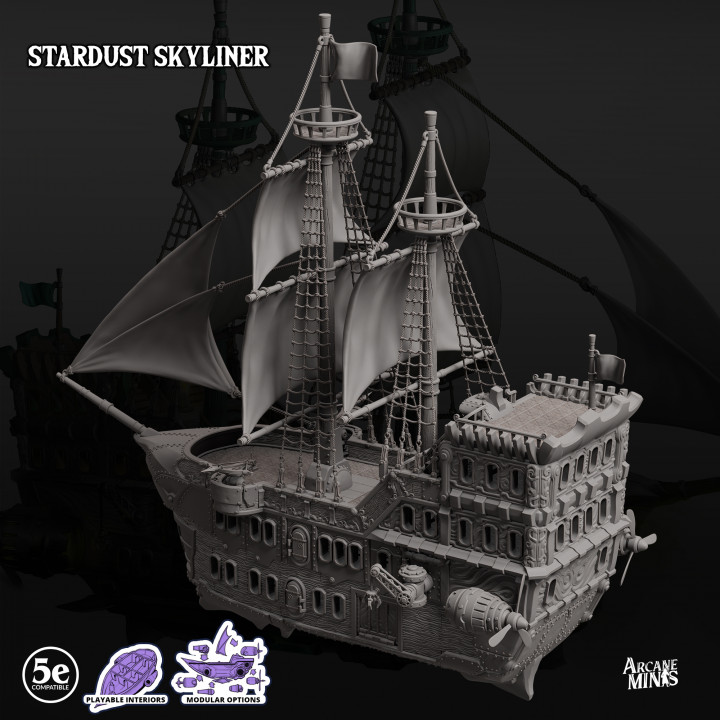 3D Printable Airship - Stardust Skyliner by Sordane Publishing