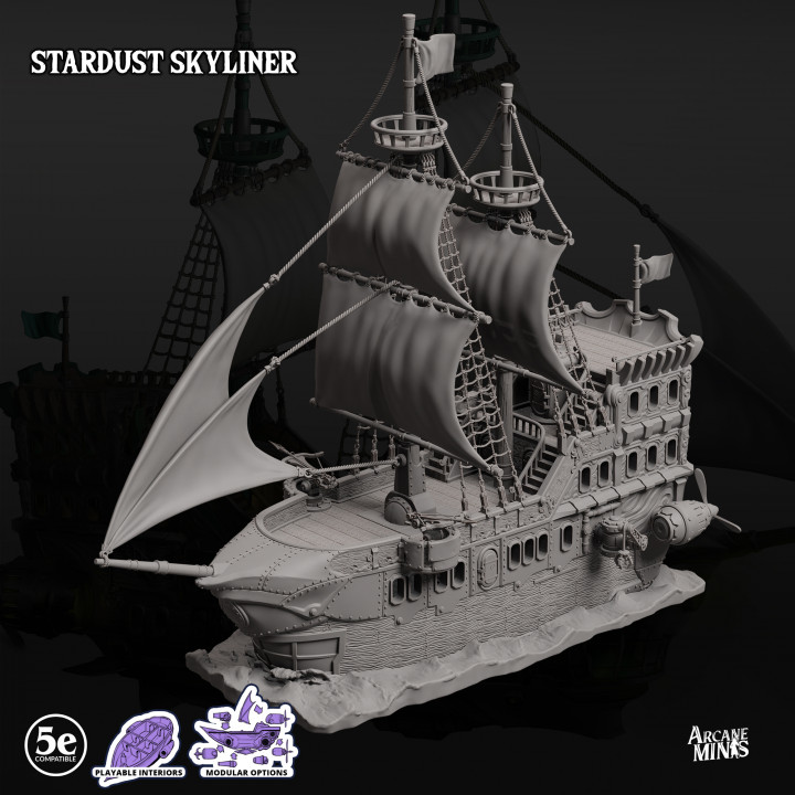 3D Printable Airship - Stardust Skyliner by Sordane Publishing