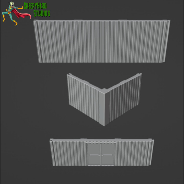 3D Printable Modern Modular Warehouse Set by Michael Crossman