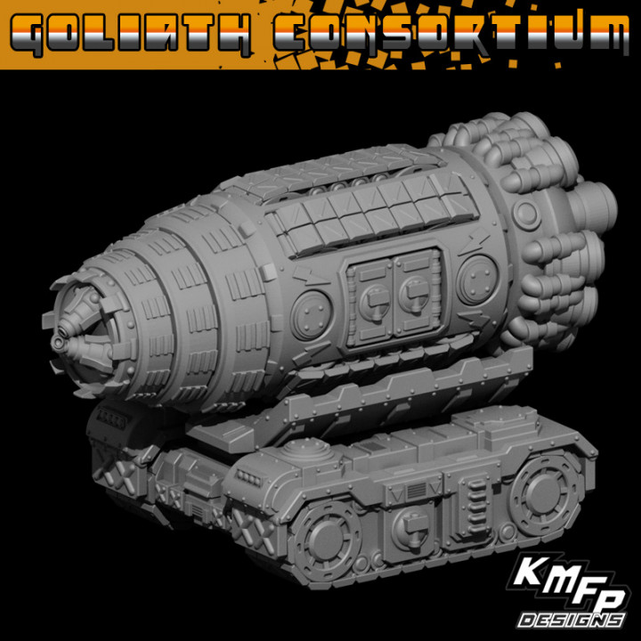 3D Printable Goliath Consortium Large Tunneller (6-8mm) by KMFP Designs