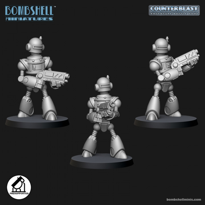 3D Printable Combots by Bombshell Miniatures
