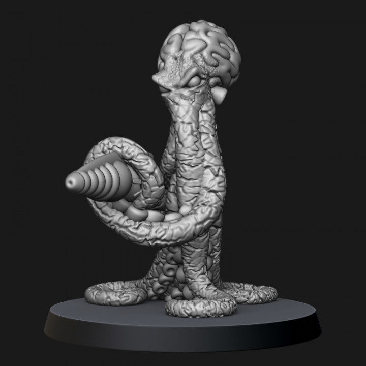 3D Printable Edo Underlings with Arc Rifles by Bombshell Miniatures