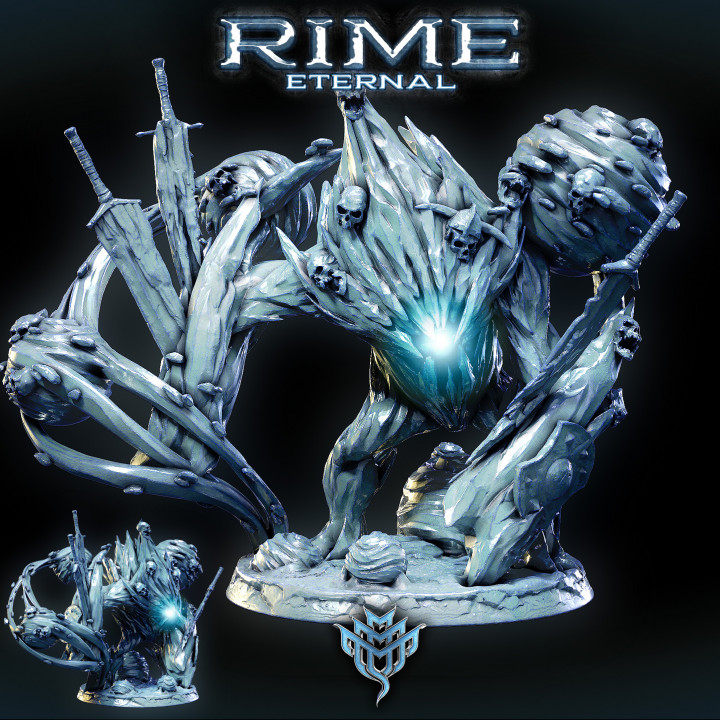 3D Printable Glacier Behemoth (Pose 1 of 2) by Mini Monster Mayhem