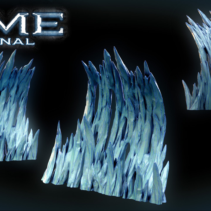 3D Printable Ice Spells-Formations (7 piece) by Mini Monster Mayhem