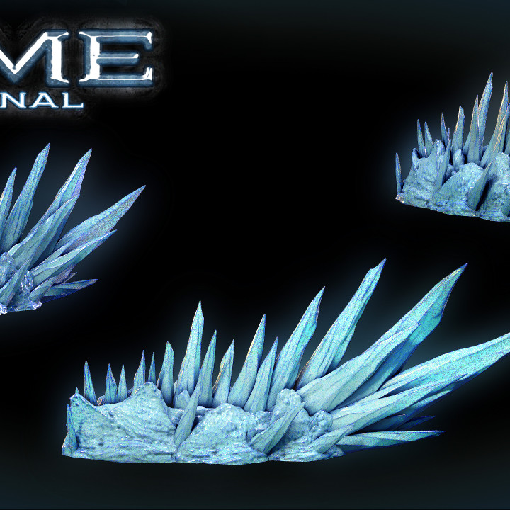 3D Printable Ice Spikes (2 variations) by Mini Monster Mayhem