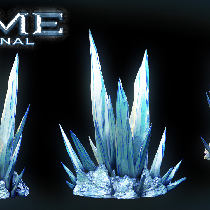 3D Printable Ice Spikes (2 variations) by Mini Monster Mayhem