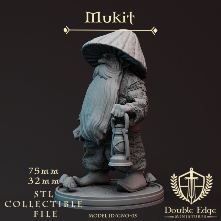 3D Printable Mukit by Double Edge Miniatures