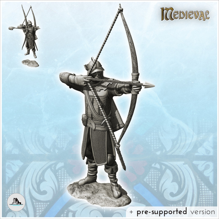 3D Printable Medieval soldier miniatures pack No. 1 - Medieval RPG D&D ...