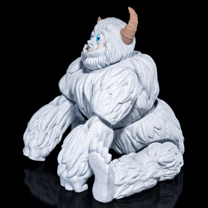 3D Printable Articulated Yeti by Stlflix
