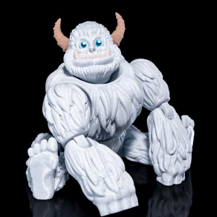 3D Printable Articulated Yeti by Stlflix