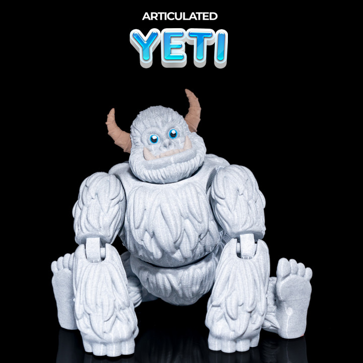 3D Printable Articulated Yeti by Stlflix