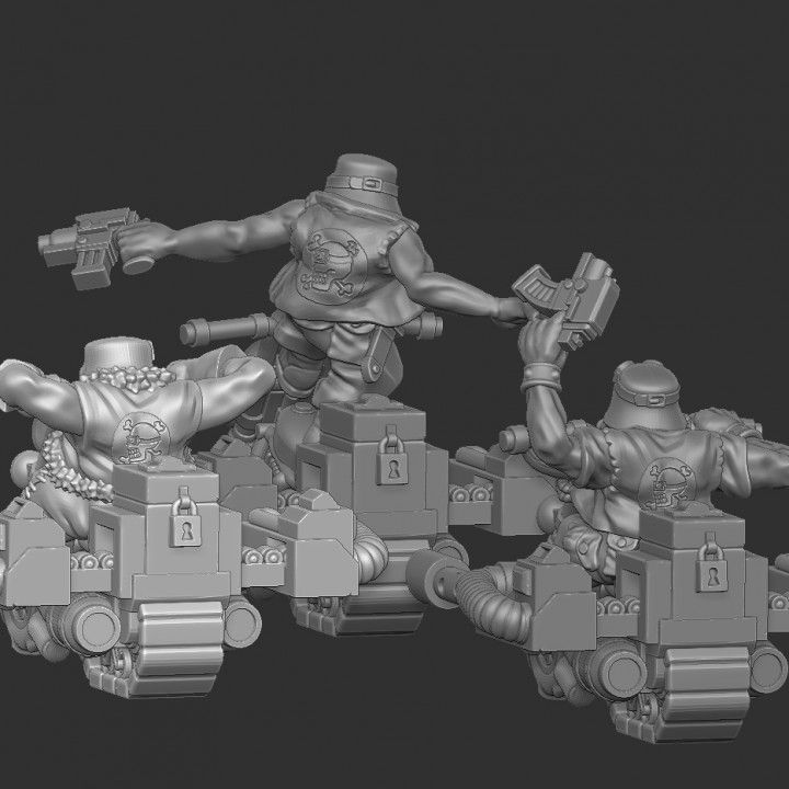 3D Printable Orkbikers by Trollet Miniatures