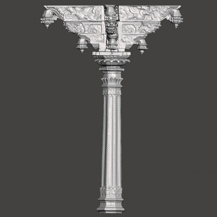 3D Printable Temple pillar by Rogez Benoit