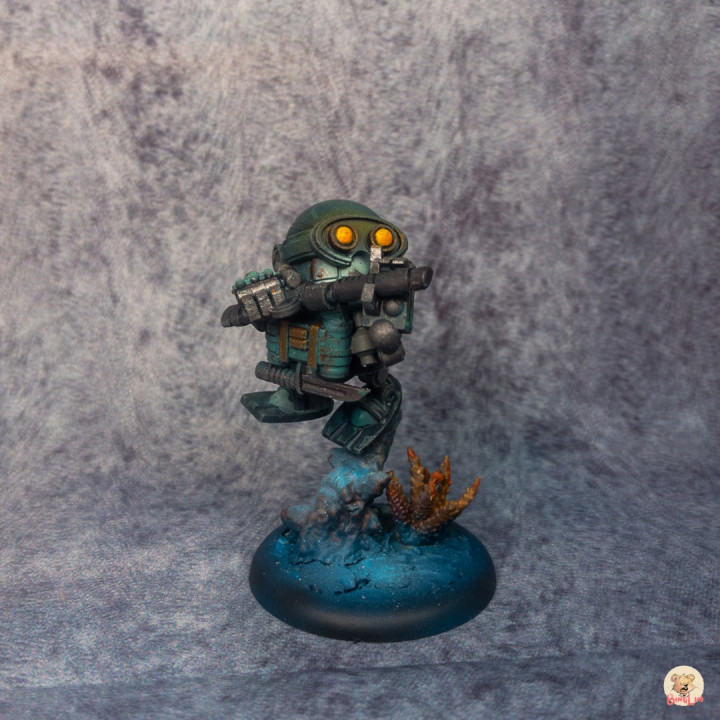 3D Printable WARPOD Rigger 'Recondo' Raider Squad (Underwater) by ...