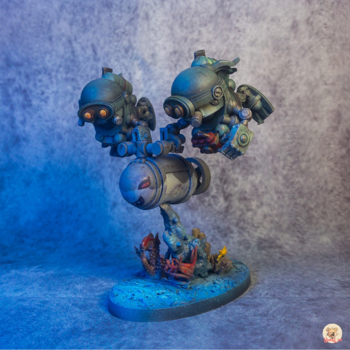 3D Printable WARPOD Rigger 'Recondo' Raider Squad (Underwater) by ...