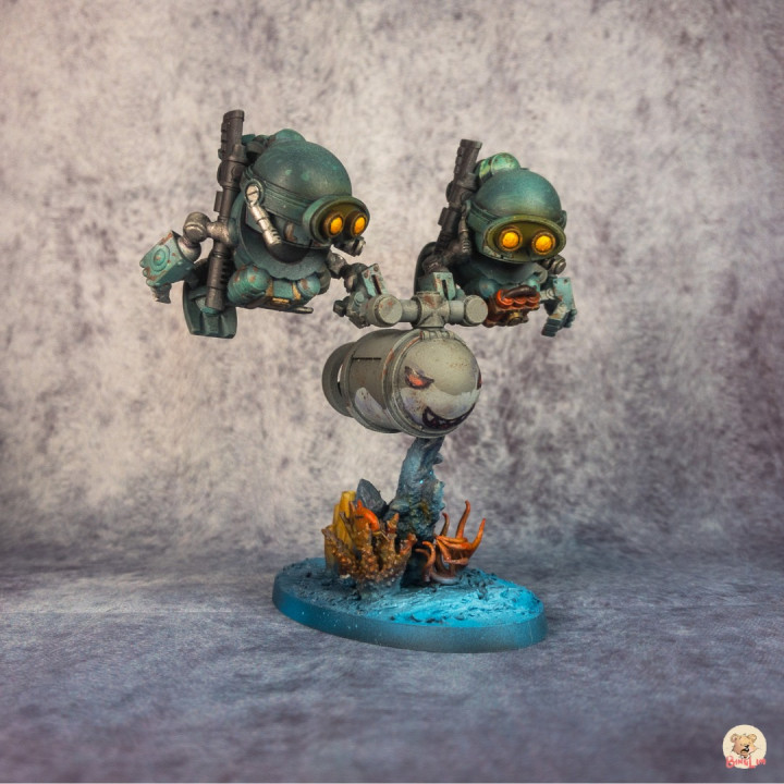 3D Printable WARPOD Rigger 'Recondo' Raider Squad (Underwater) by ...