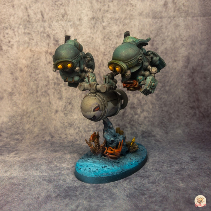 3D Printable WARPOD Rigger 'Recondo' Raider Squad (Underwater) by ...