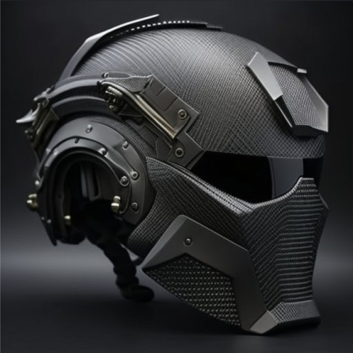 3D Printable MIDJOURNEY DESIGN PRINTABLE HI-TECH HELMET STL by Antonio ...