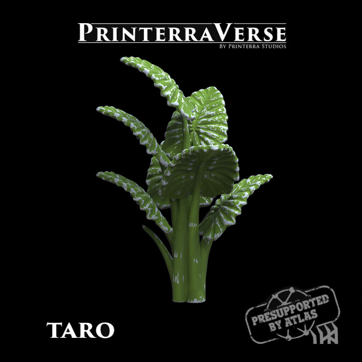 3D Printable 004 PLANT Taro Tree by Printerra Studios