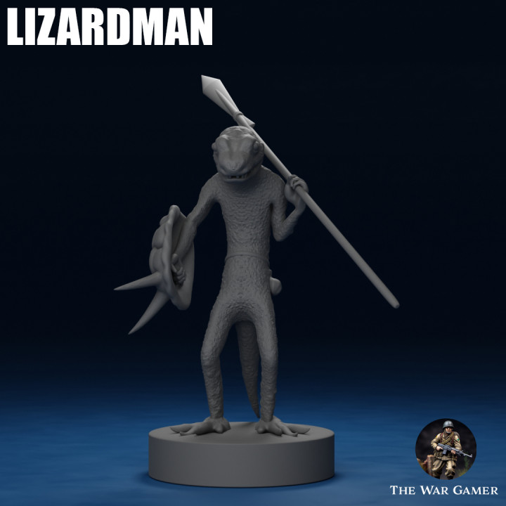 3D Printable Lizardman by The WarGamer